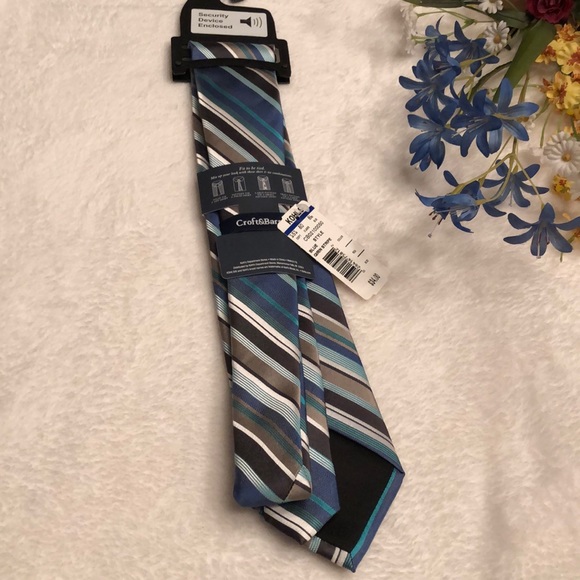 croft & barrow | Accessories | Croft Barrow Blue Striped Mens Neckties ...